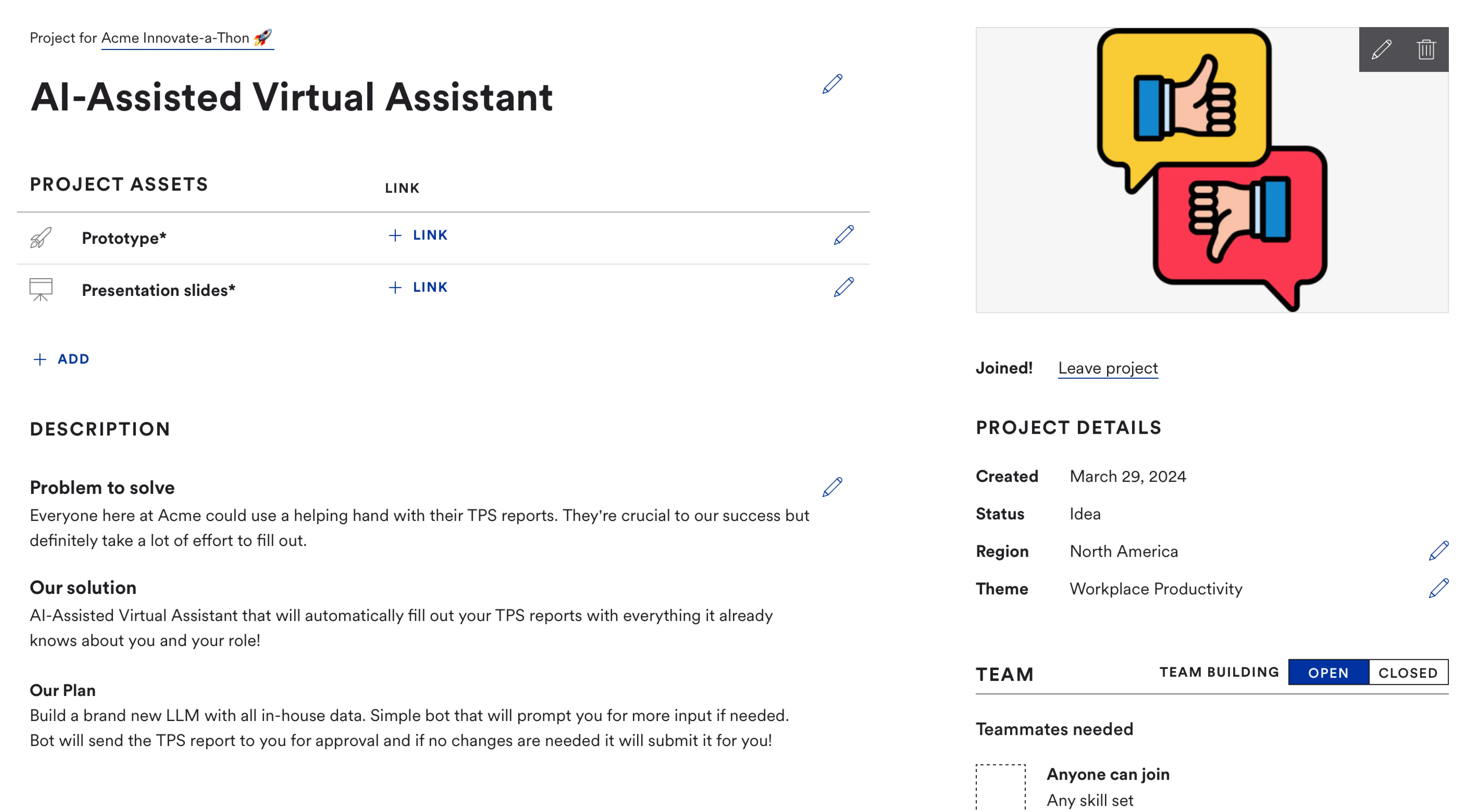 Devpost for Teams - Internal hackathon platform for employees and customers